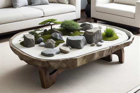 Premium Photo Japanese Zen Rock Garden Coffee Table