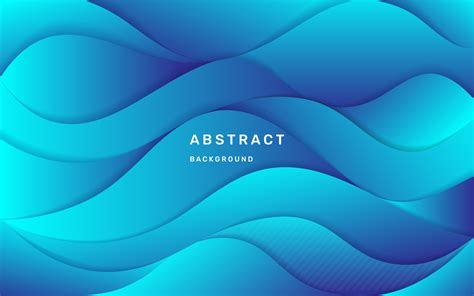 Blue Gradient Background Dynamic Wavy Light And Shadow Liquid Dynamic Shapes Abstract