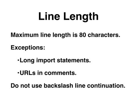 Python Style Guide Ppt