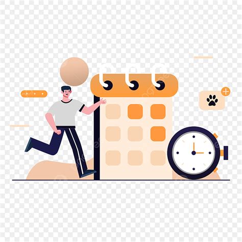 만화 일러스트 자유형 달력 알람 시계 학습 삽화 시각 시계 손으로 그린 Png 일러스트 및 Psd 이미지 무료 다운로드 Pngtree