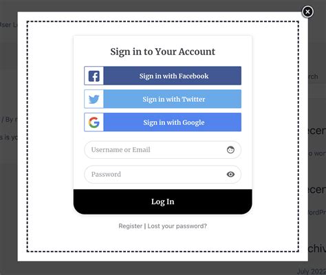 How To Create A WordPress Login Form Popup MailOptin