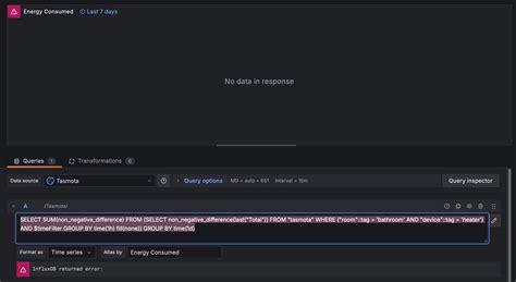 Influxdb3 And Influxql Calculation By Week Starting On Monday In