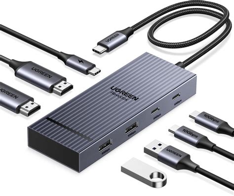 Ugreen Revodok Pro 207 7 In 1 Usb C Docking Station Dual 4k 60hz Hdmi 10gbps Usb C Data 100w