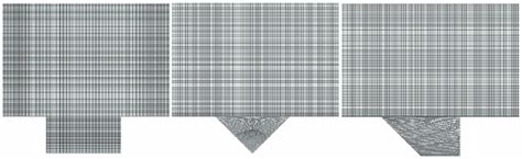 The Structured Mesh Used In The Numerical Simulations For Three Types Download Scientific