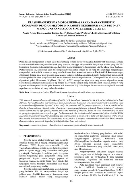 pdf klasifikasi sepeda motor berdasarkan karakteristik konsumen
