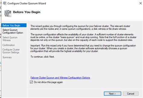 Set Up A Windows Server Fail Over Clusters As A Precursor To High Availability In Standard