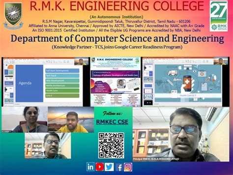 Rmkec Cse On Linkedin Thank You Note Thanks To Lakshman Arunachalam