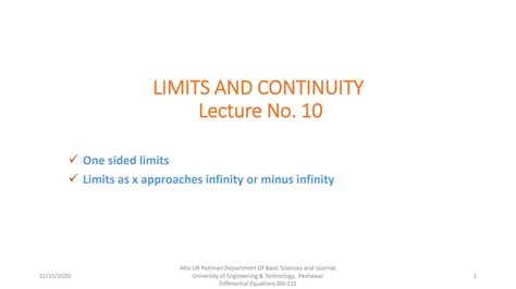 Solution One Sided Limits Limits And Continuity Easy Notes Studypool