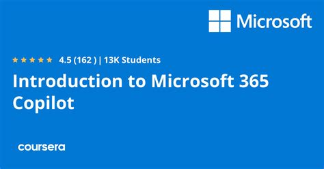 introduction to microsoft 365 copilot coursera