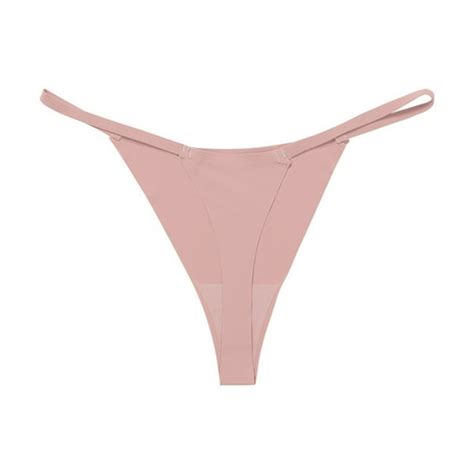 Blvb Seamless Thongs For Women No Show Thong Underwear Breathable G