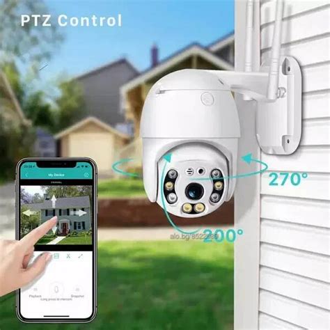 Безжична външна въртяща с 2 антени Wifi Full Hd Ip Camera камера 5mp Техника за видеонаб