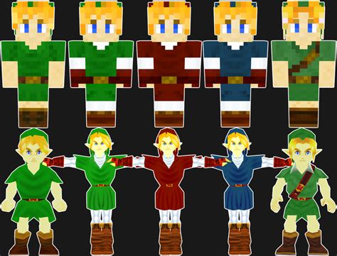 Botw Link Base Zelda Minecraft Skins