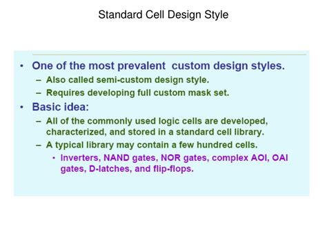 ppt ece 565 vlsi chip design styles powerpoint presentation free