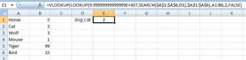 Excel Search Longer String Within An Array Of Shorter Strings Stack