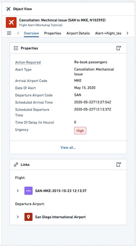 对象视图 • 在平台中使用object View • Palantir