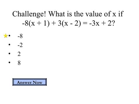Solving Equations W Variables On Both Sides PPT