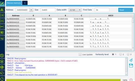 solved fail to load image from external flash stm32f429