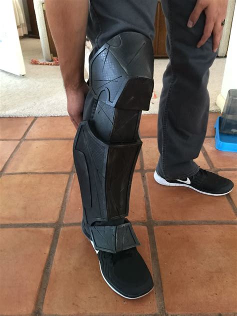 Batman Arkham Origins Foam Boot Cover Airbrushes To Give A Carbon