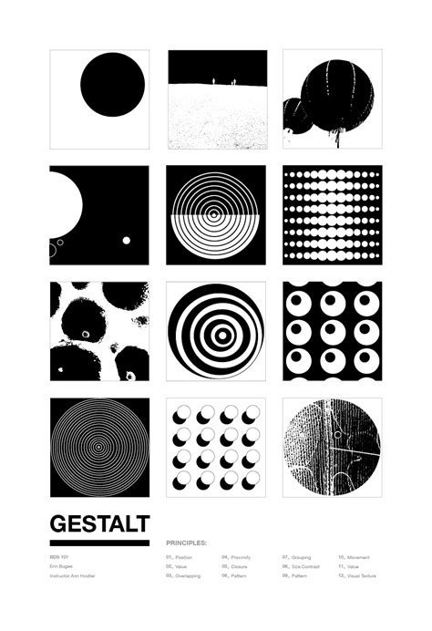 Gestalt Principles Poster Behance