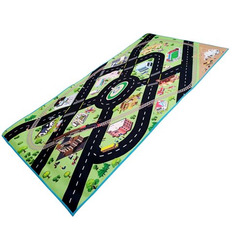 قیمت و خرید زیر انداز بازی مدل شهرکودک ضخیم فومی طرح راه آهن