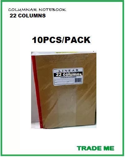 Linear Columnar Notebook 22 Columns Pack Of 10 Lazada Ph