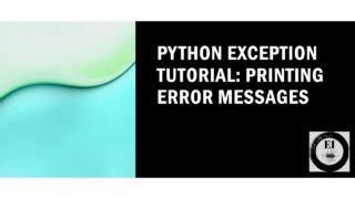 Python Printing Exception Error Message Embedded Inventor