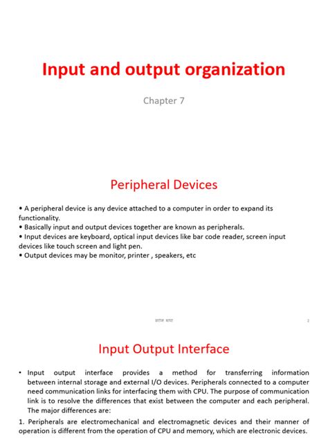 Unit 7 Pdf Inputoutput Central Processing Unit