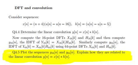 solved dft and convolution consider sequences q4 4
