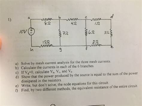 Solved 1 dl 432 32 구S2 122 a Solve by mesh current Chegg com