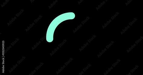 Simple Circle Loading Loop Animation On The Black Background 4k