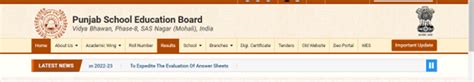PSEB 12th Result 2022 Term 2 Result At Pseb Ac In