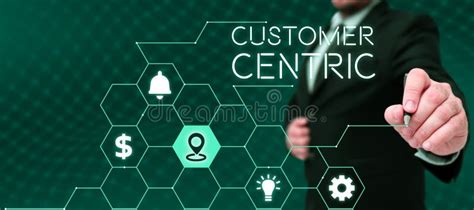 Handwriting Text Customer Centric Concept Meaning Process Of Looking