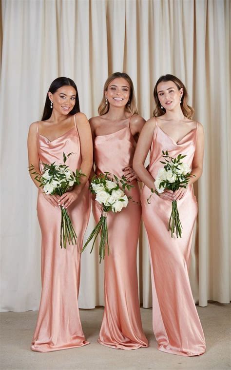 𝗽𝗶𝗻 𝘅𝗼𝗯𝗿𝗼𝗼𝗸𝗲𝗹𝗲𝗲 ツ Peach Bridesmaid Dresses Simple Bridesmaid Dresses Long Bridesmaid Dresses