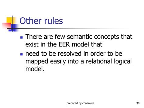 PPT Mapping From Conceptual Model EER M Into A Relational Schema PowerPoint Presentation
