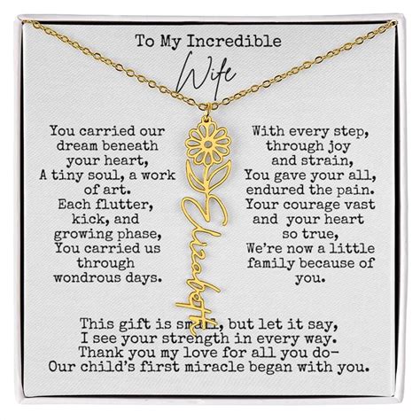 Push Present From Husband Push Present To Wife Post Partum Gift From Dad Postpartum Gift