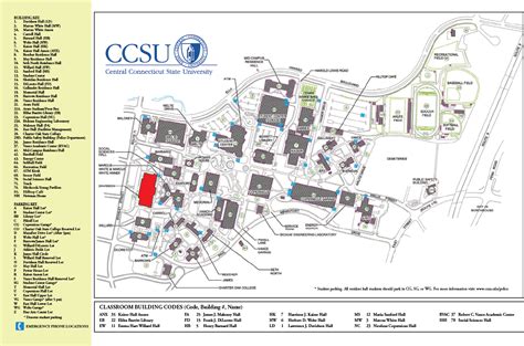 Map Of Ccsu