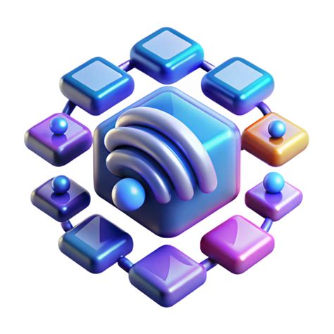 Magnificent Vintage Network Connectivity Interconnected Cubes Wireless