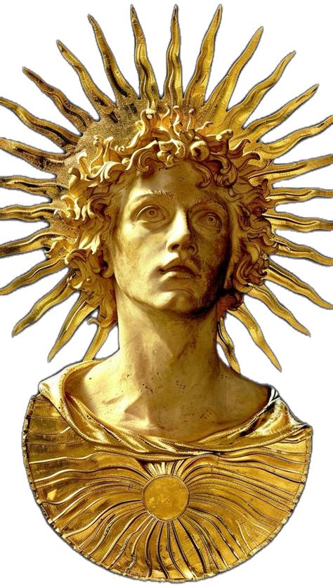 Sol Invictus The Golden God Of The Sun Dieux Romains Sculpture