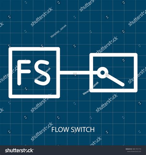 Symbol Flow Switch Vector Illustration Symbol Stock Vector Royalty