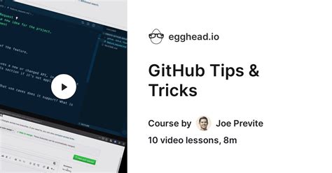 Free Course Github Tips Tricks From Egghead Io Class Central