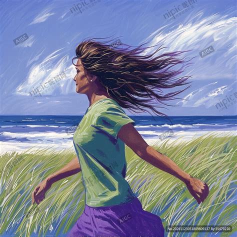 Ai创作图手绘海边散步的女孩 奔跑的姑娘 手绘奔跑的少年 海滩漫步插画 姑娘快跑 草原上奔跑的女人 海边奔跑 手绘海边散步的小姑娘 奔跑手绘 美女奔跑背影 吹海风 海边少女插画 海边人物手绘