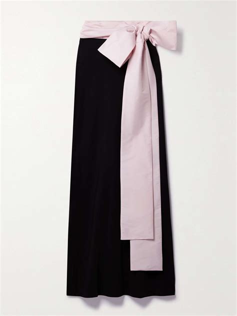 Bernadette Bart Bow Detailed And Taffeta Maxi Skirt Long Skirt Formal
