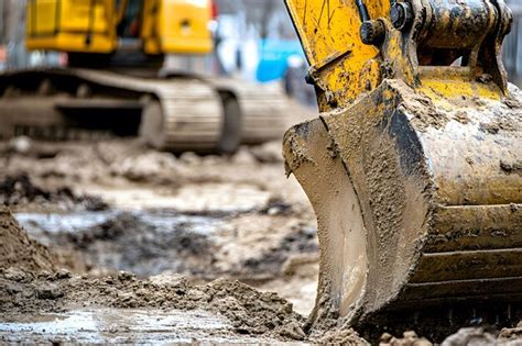 Powerful Excavators In Action Heavy Machinery For Digging Earthmoving And Construction Projects