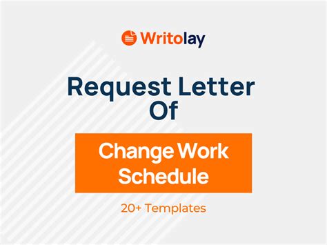 Schedule Change Request Letter 4 Templates Writolay