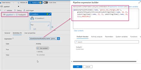 synapse analytics pipeline expression azure data factory expression