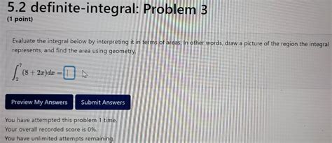 Solved Evaluate The Integral Below By Interpreting It In Chegg