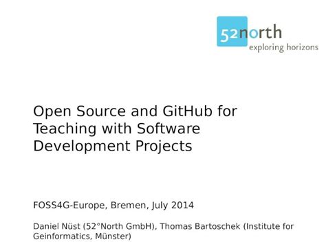Pptx Open Source And Github For Teaching With Software Development