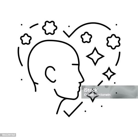 사랑의 친절 명상 요가 라인 아이콘 벡터 일러스트 레이 션 균형에 대한 스톡 벡터 아트 및 기타 이미지 균형 만트라 명상하기 Istock