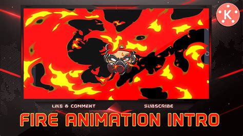 cartoon fire animation intro kinemaster ll kinemaster tutorial ll