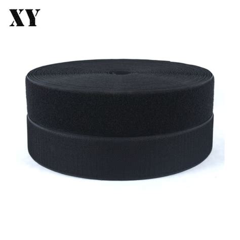 China Black Male And Female Side Hook And Loop Tape In Stock China Velcro Tape And Hook And